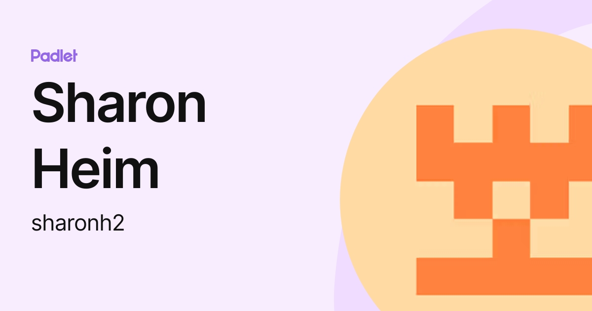 Sharon Heim (sharonh2) profile | Padlet
