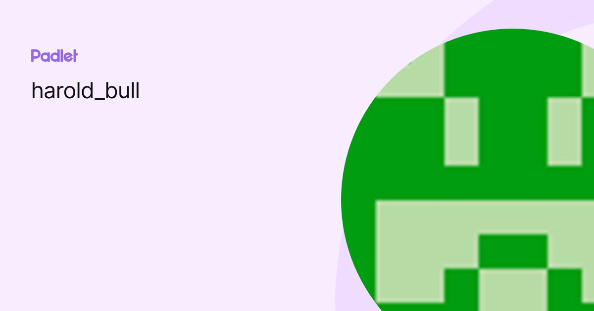 harold_bull profile | Padlet