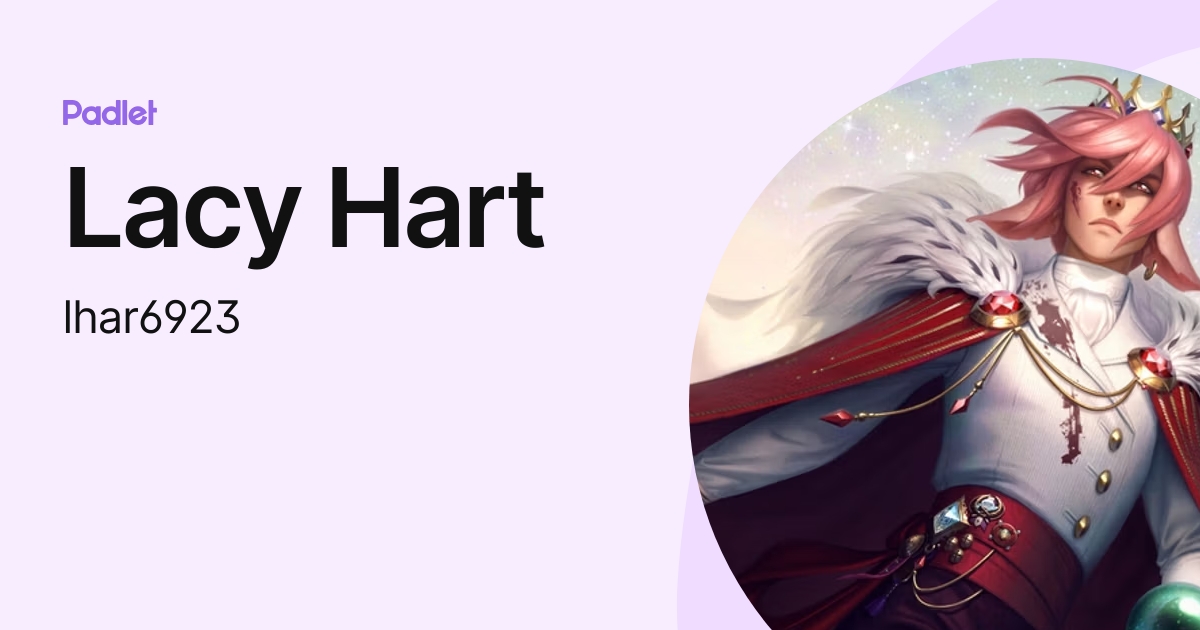 Lacy Hart (lhar6923) profile | Padlet