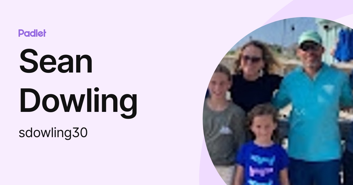 Sean Dowling (sdowling9) profile | Padlet