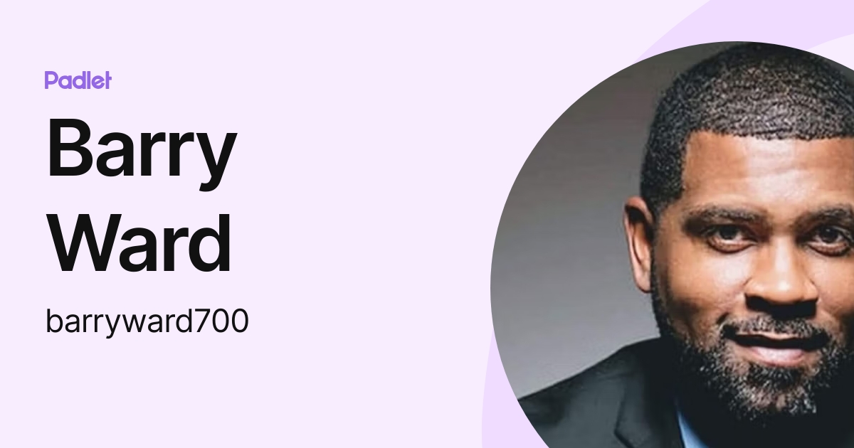 Barry Ward (barryward700) profile | Padlet