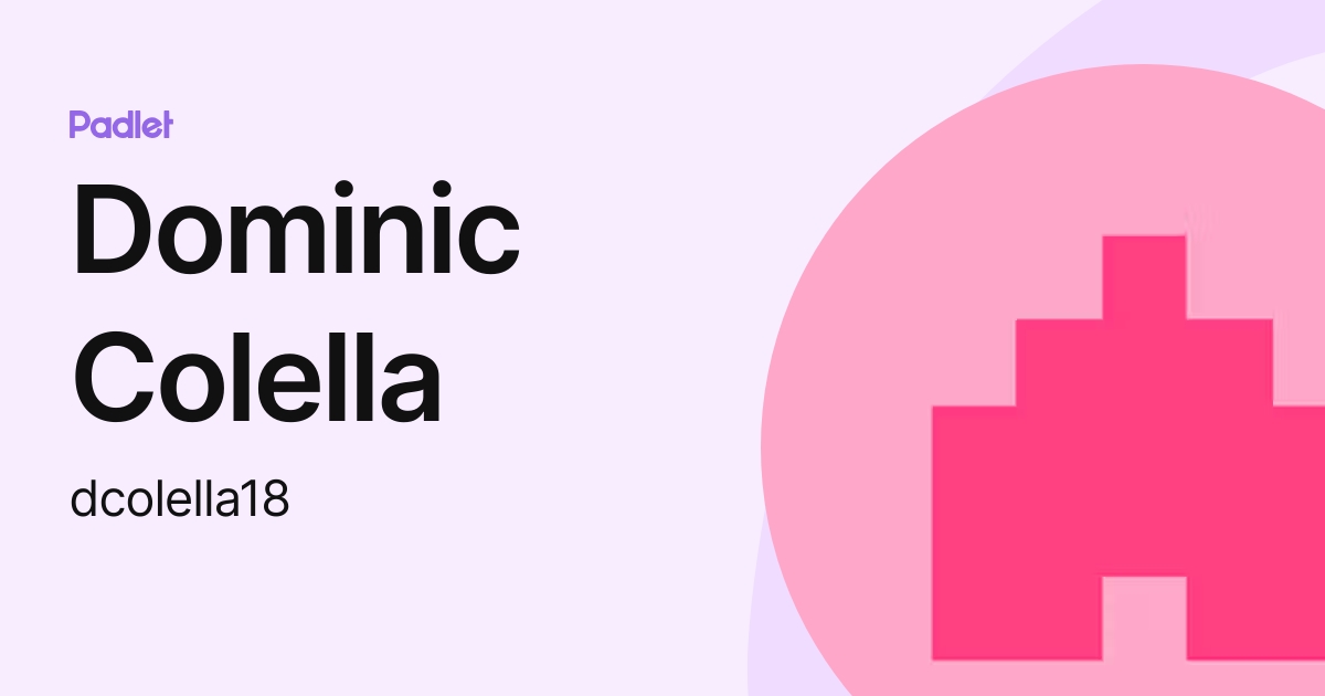 Dominic Colella (dcolella18) profile | Padlet