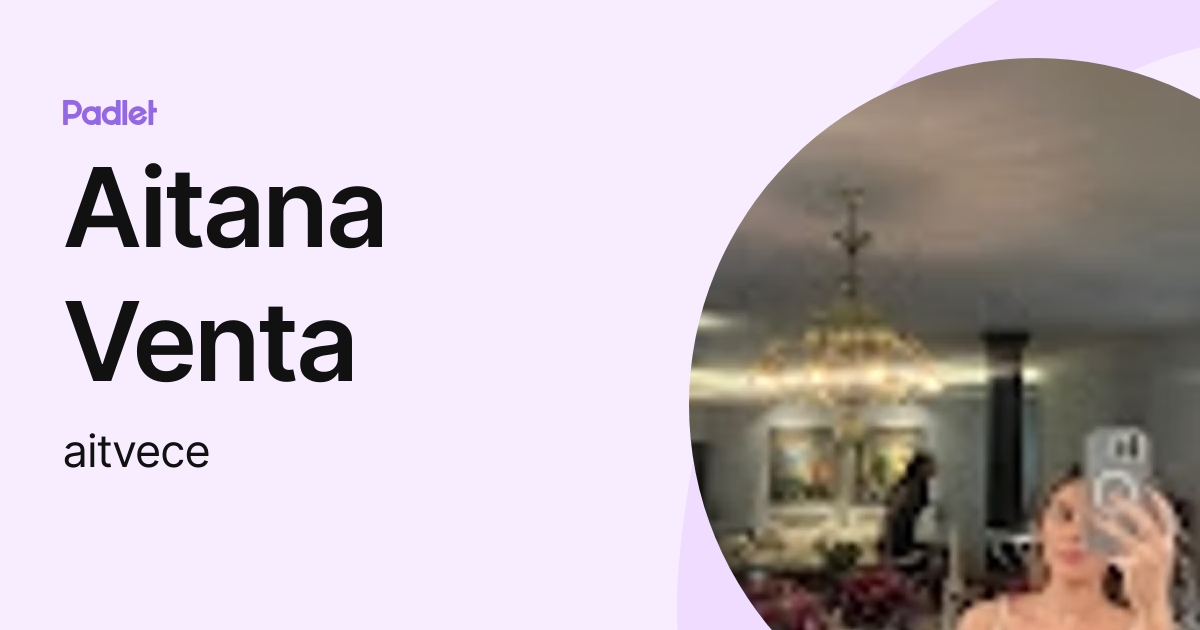 Aitana Venta (aitvece) profile | Padlet