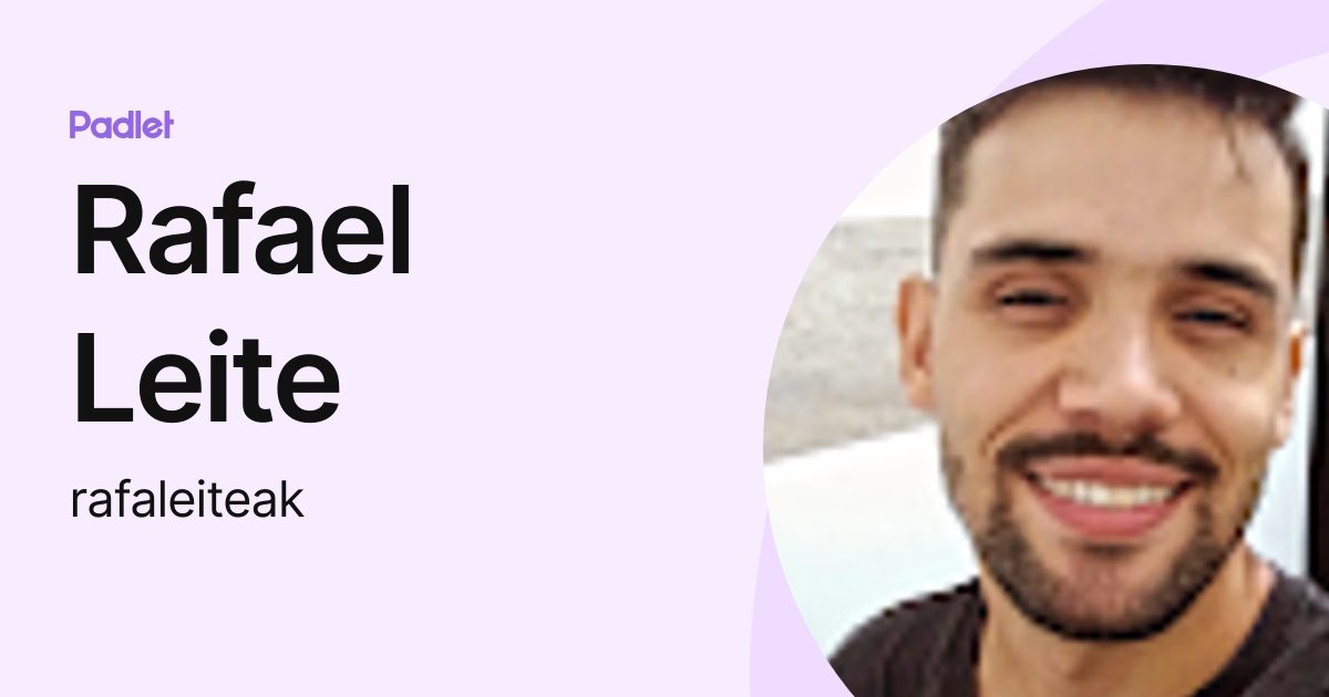 Rafael Leite (rafaleiteak) profile | Padlet