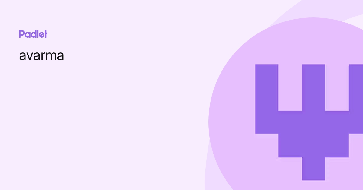 avarma profile | Padlet