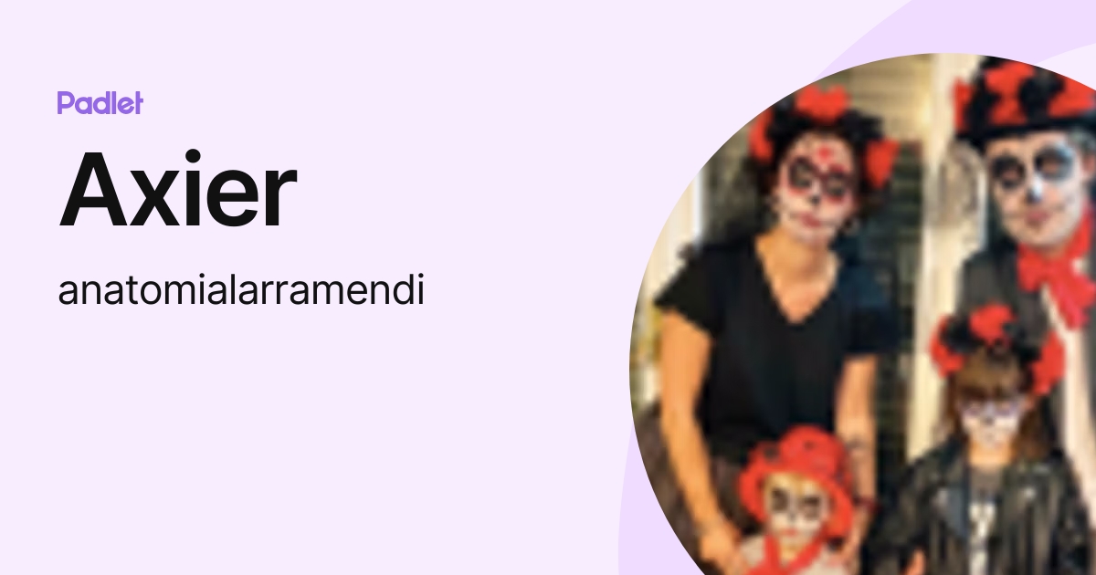 Axier (anatomialarramendi) profile | Padlet