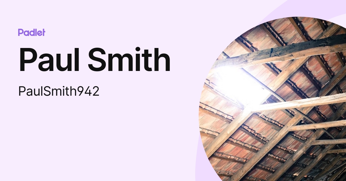 Paul Smith (PaulSmith942) profile | Padlet