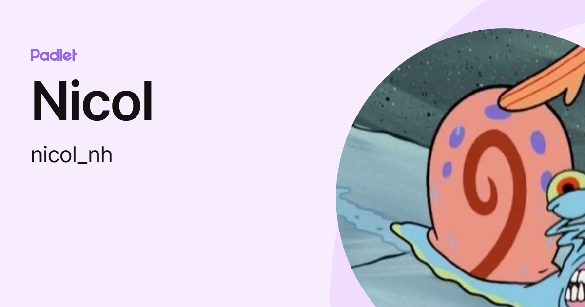 Nicol (nicol_nh) profile | Padlet