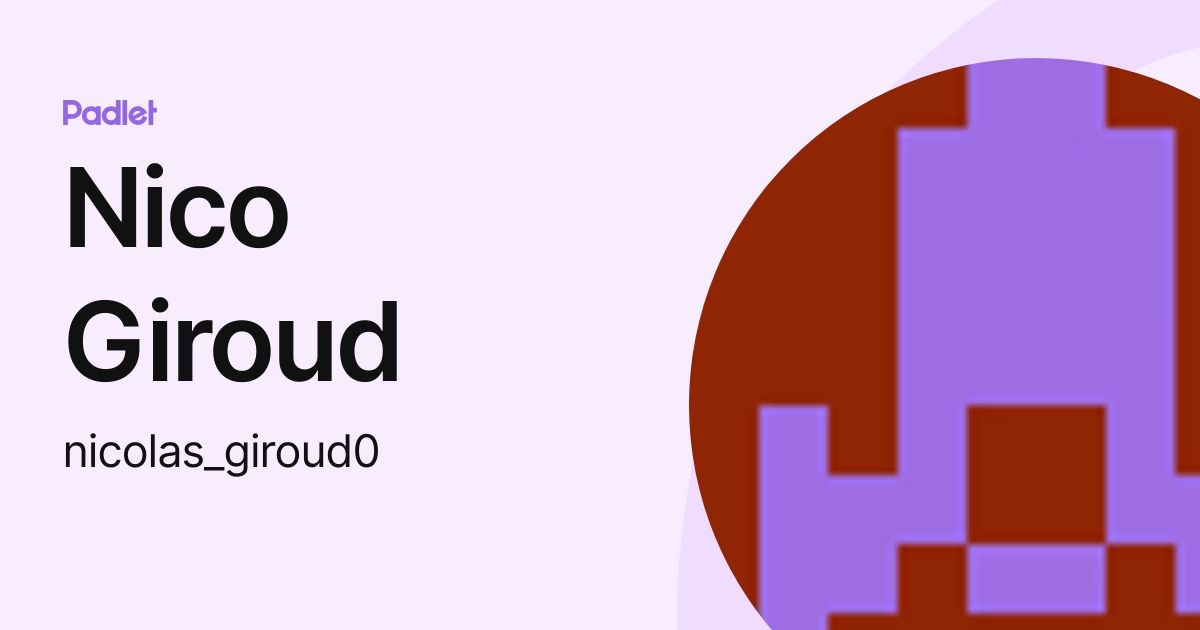 Nico Giroud (nicolas_giroud0) profile | Padlet