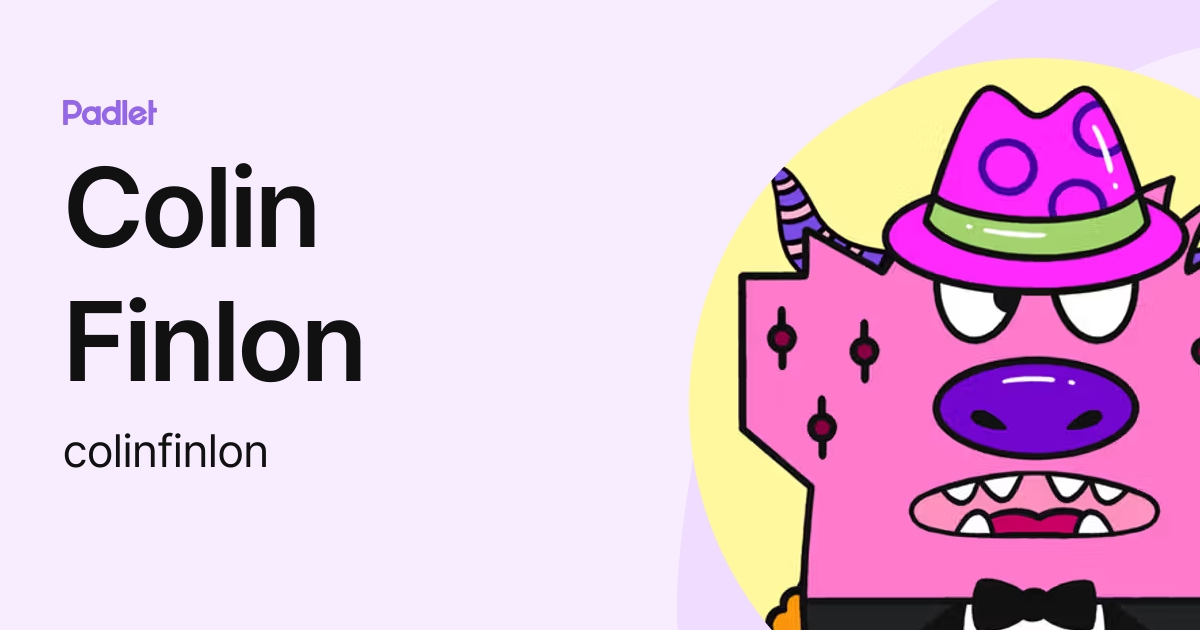 Colin Finlon (colinfinlon) profile | Padlet