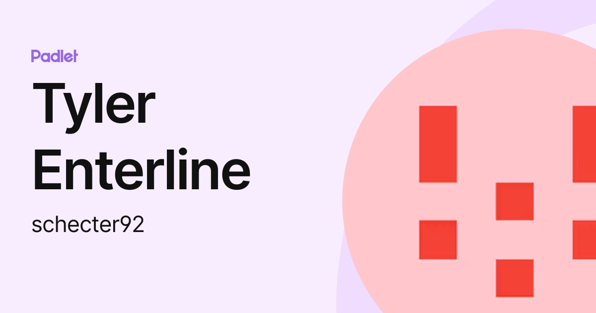 Tyler Enterline (schecter92) profile | Padlet