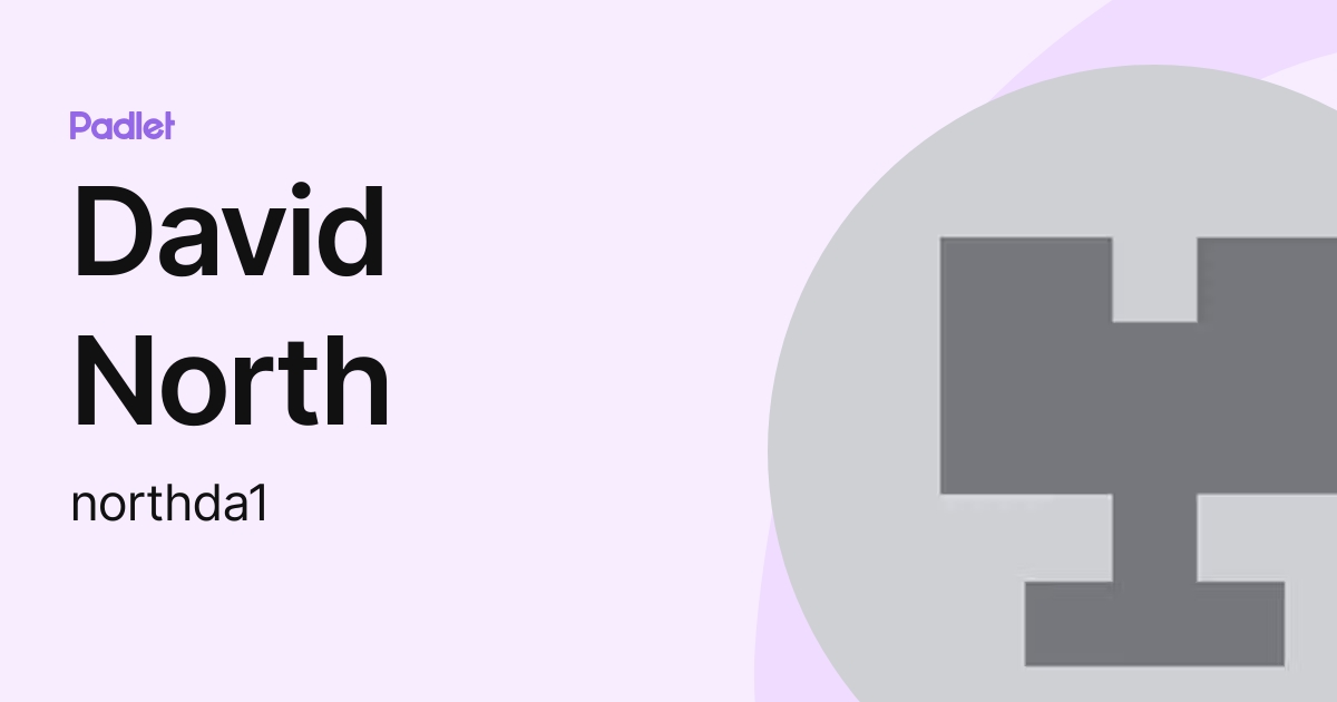 David North (northda1) profile | Padlet