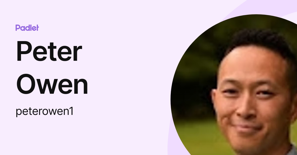 Peter Owen (peterowen1) profile | Padlet