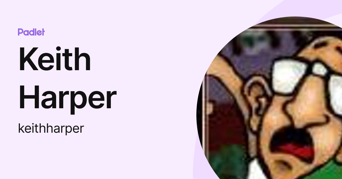 Keith Harper (keithharper) profile | Padlet