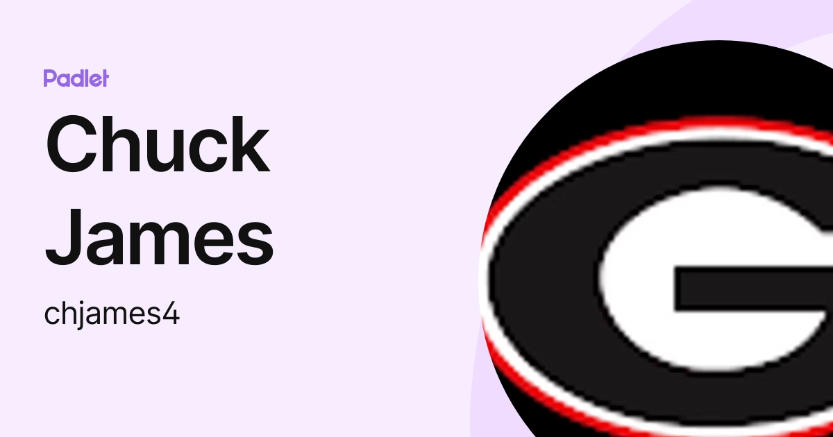 Chuck James (chjames4) profile | Padlet