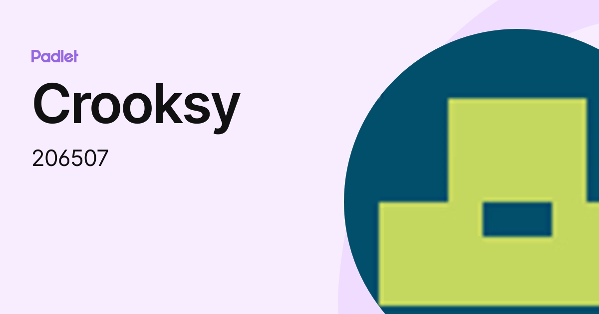 Crooksy (206507) profile | Padlet