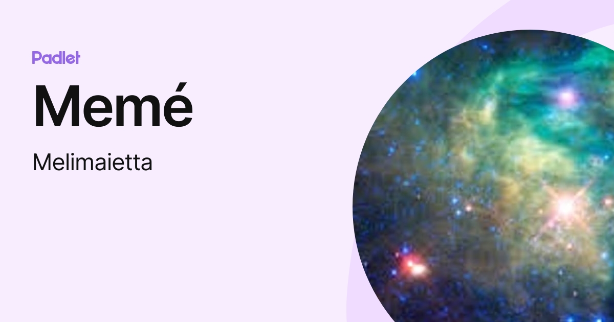Memé (Melimaietta) profile | Padlet