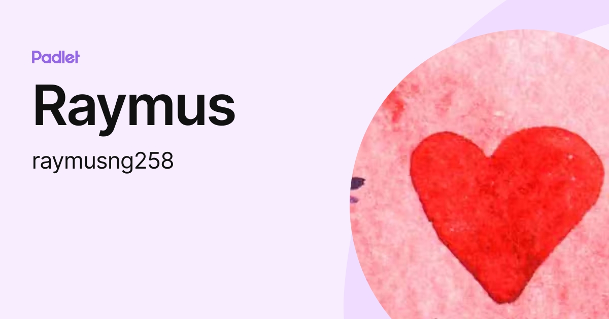 Raymus (raymusng258) profile | Padlet