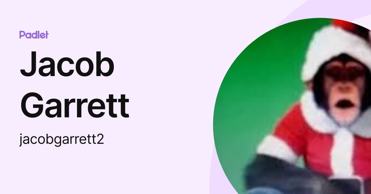 Jacob Garrett (jacobgarrett2) profile | Padlet