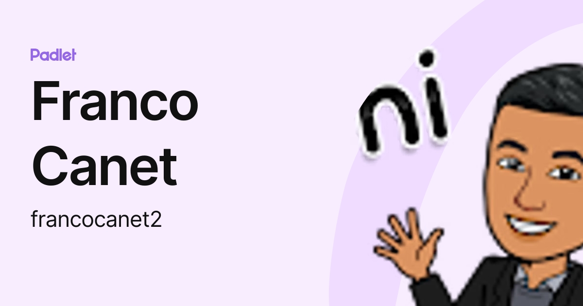 Franco Canet (francocanet2) profile | Padlet
