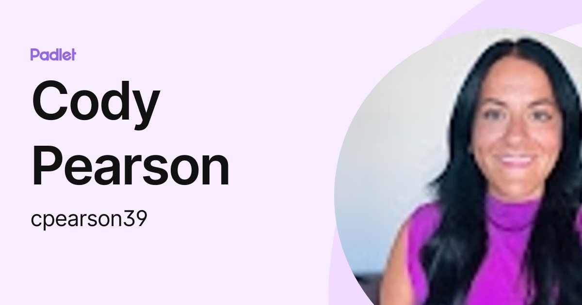 Cody Pearson (cpearson39) profile | Padlet