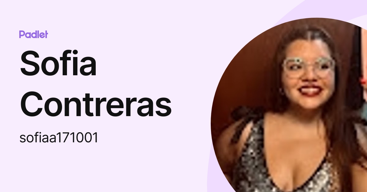 Sofia Contreras (sofiaa171001) profile | Padlet