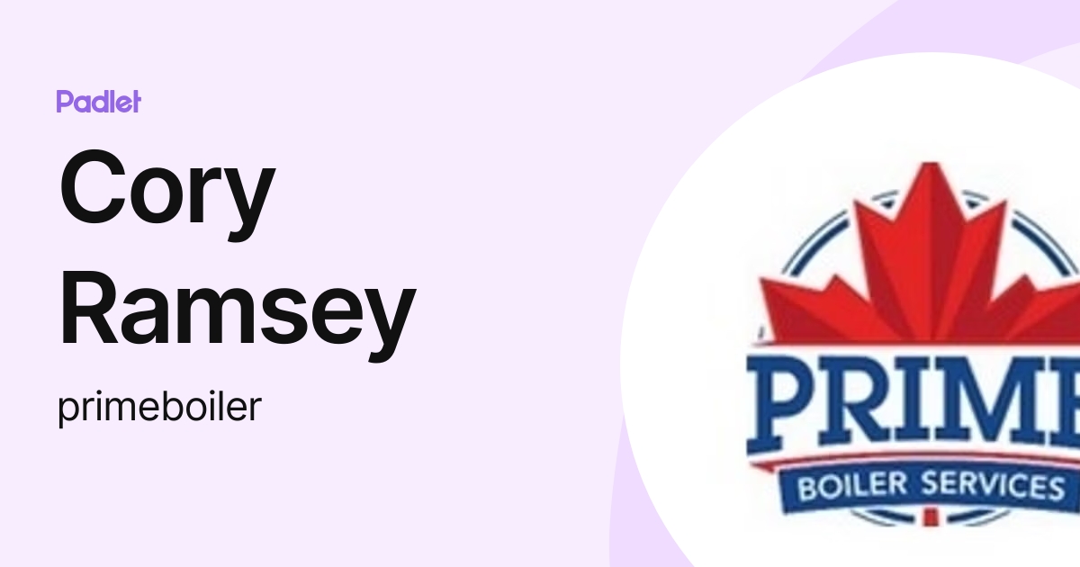 Cory Ramsey (primeboiler) profile | Padlet