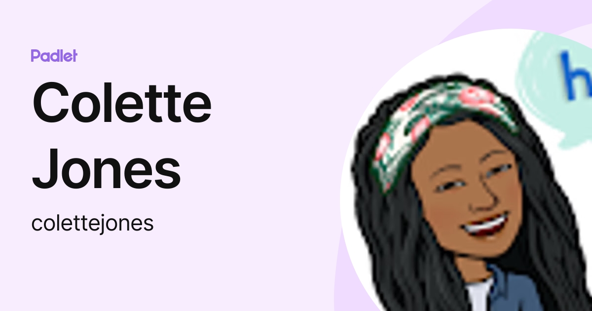 Colette Jones (colettejones) profile | Padlet