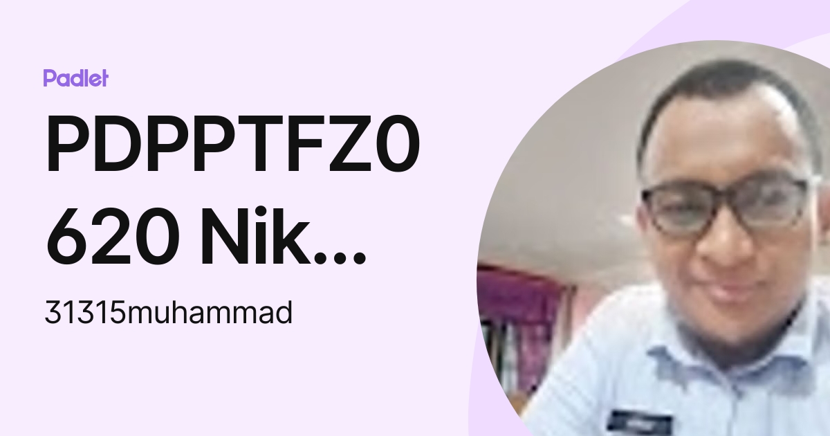 PDPPTFZ0620 Nik Muhammad Syafiq Haikal Bin Aziz (31315muhammad) profile ...