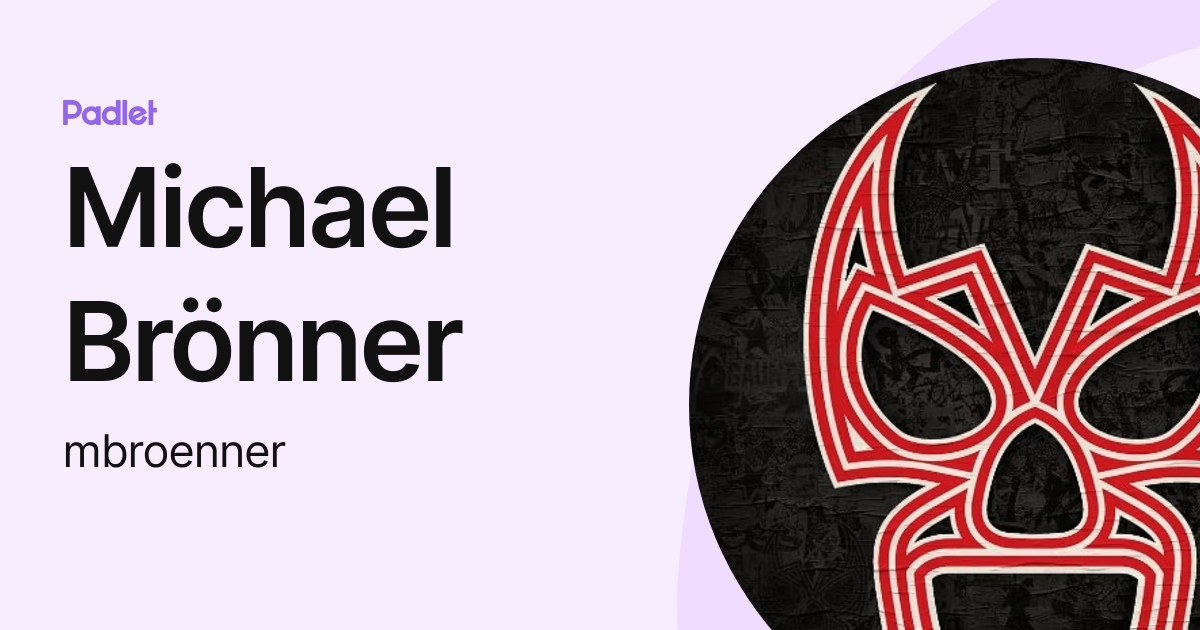 Michael Brönner (mbroenner) profile | Padlet