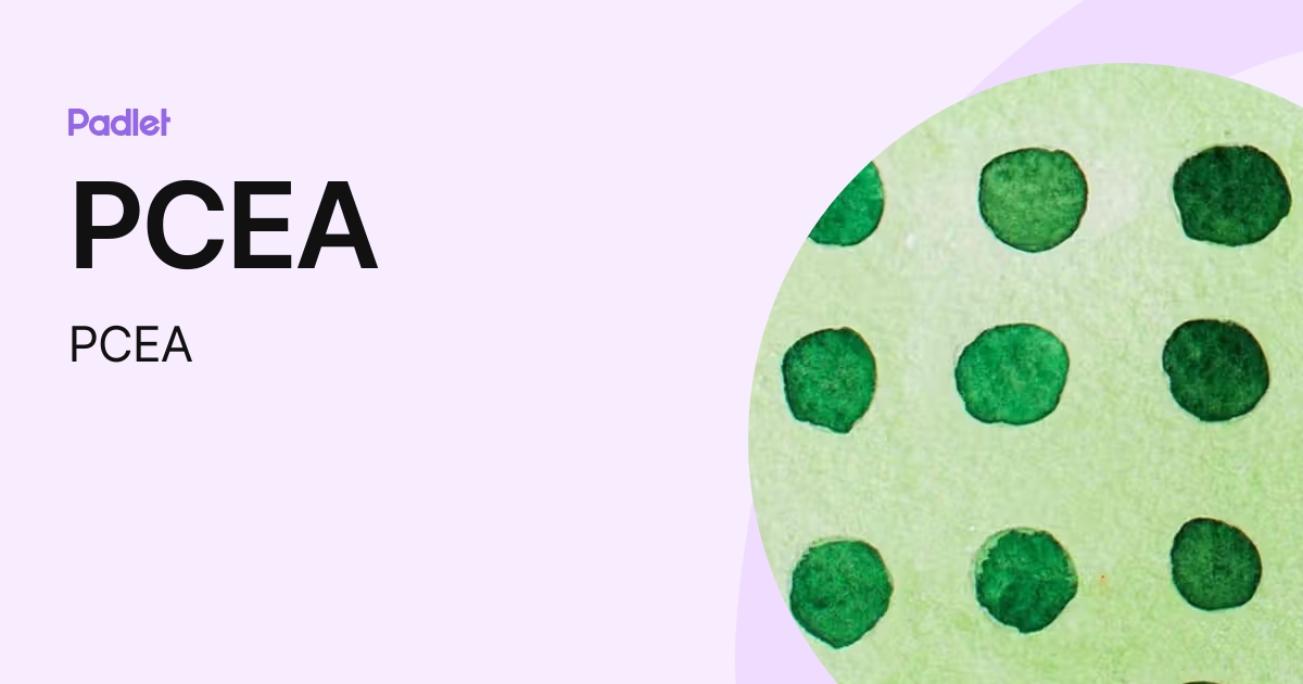 PCEA (PCEA) profile | Padlet
