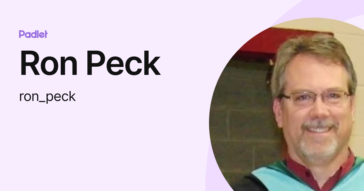 Ron Peck (ron_peck) profile | Padlet