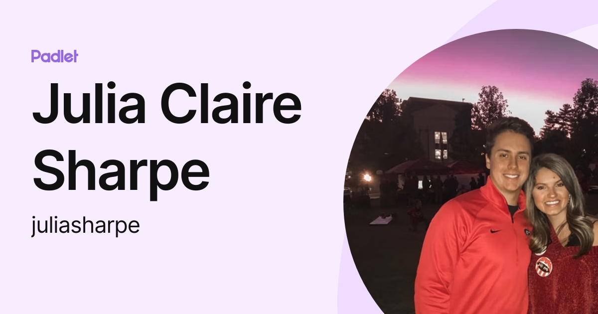 Julia Claire Sharpe (juliasharpe) profile | Padlet