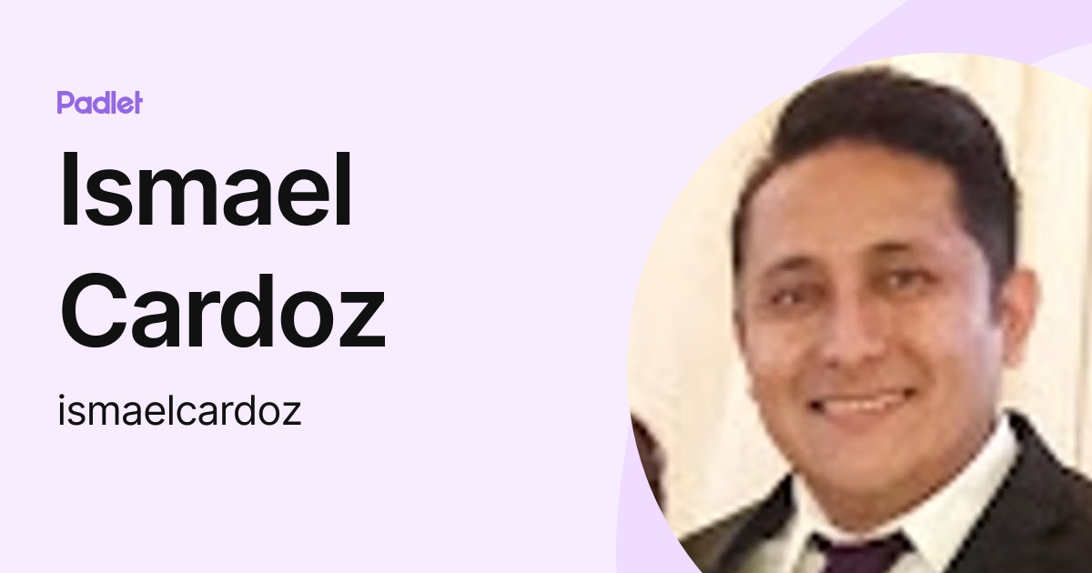 Ismael Cardoz (ismaelcardoz) profile | Padlet