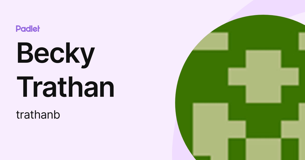 Becky Trathan (trathanb) profile | Padlet