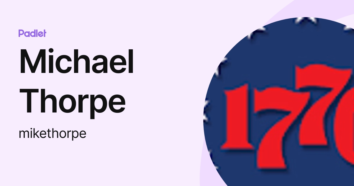 Michael Thorpe (mikethorpe) profile | Padlet