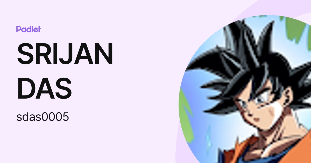 SRIJAN DAS (sdas0005) profile | Padlet