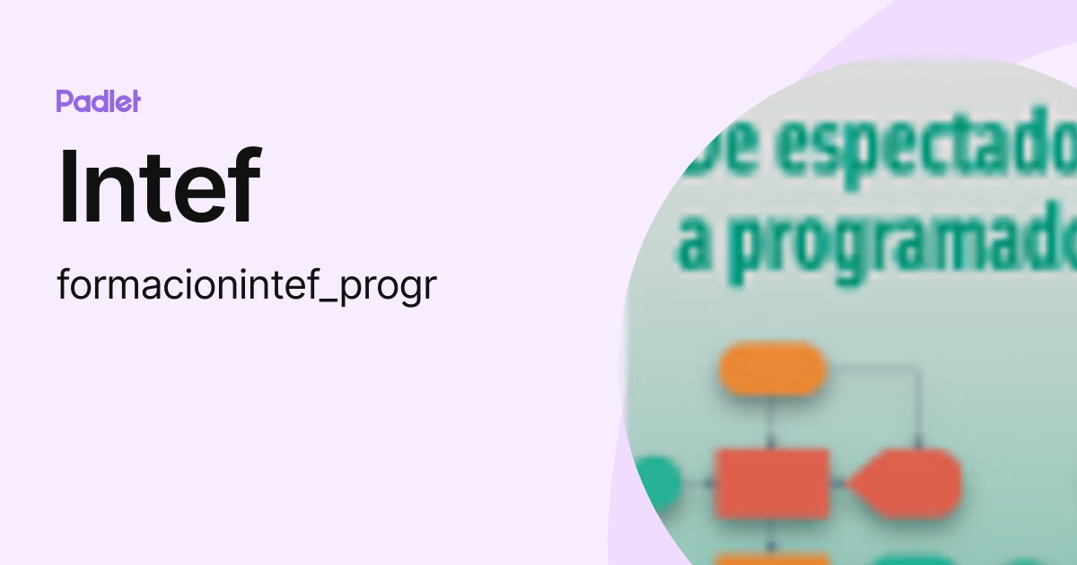 Intef (formacionintef_progr) perfil | Padlet