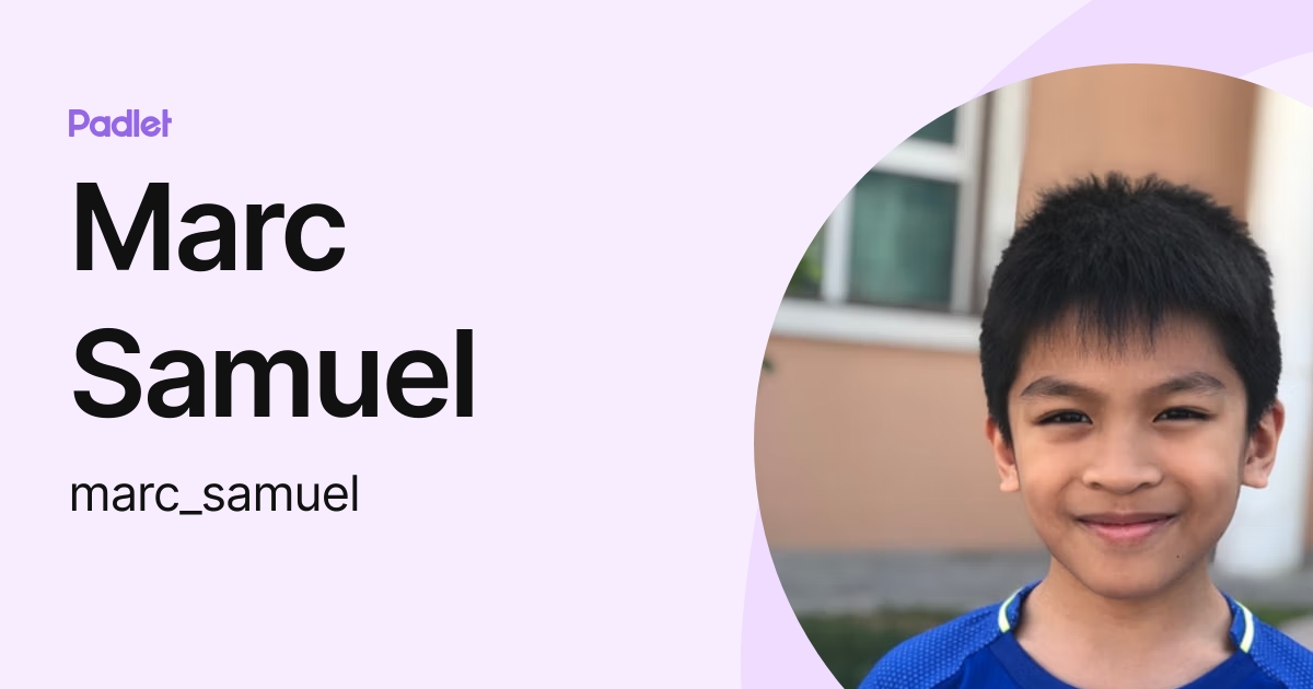 Marc Samuel (marc_samuel) profile | Padlet