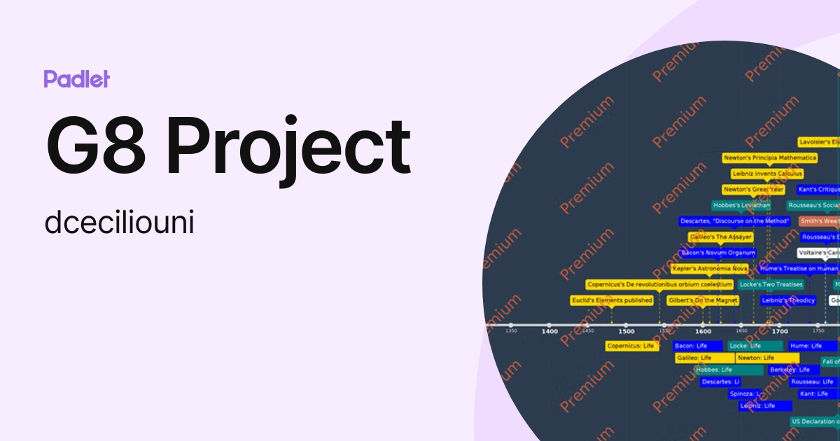G8 Project (dceciliouni) profile | Padlet