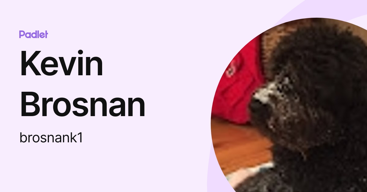 Kevin Brosnan (brosnank1) profile | Padlet