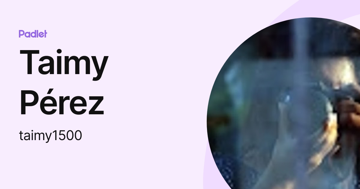 Taimy Pérez (taimy1500) profile | Padlet