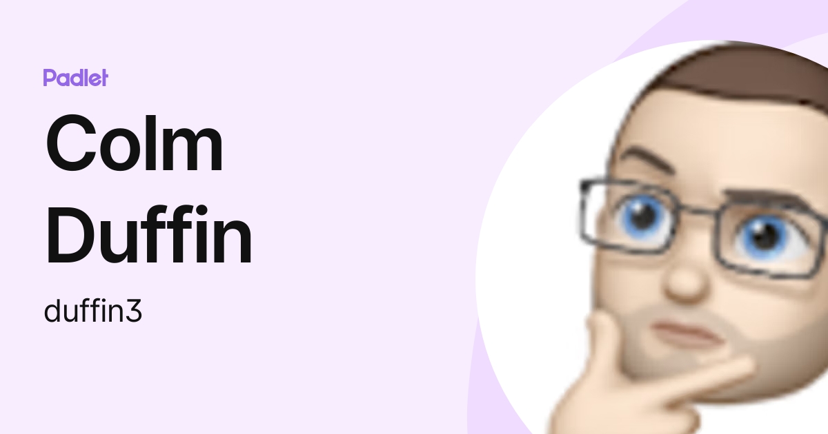 Colm Duffin (duffin1) profile | Padlet