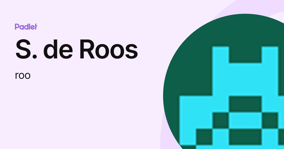 S. de Roos (roo) profile | Padlet