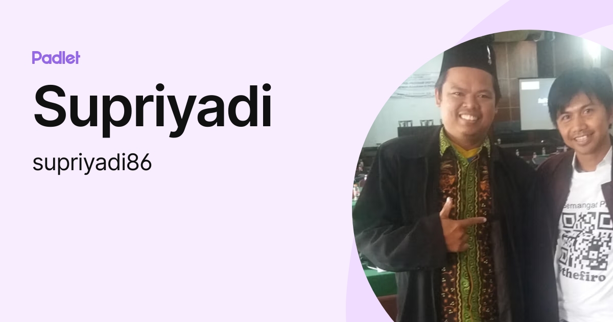 Supriyadi (supriyadi86) profile | Padlet