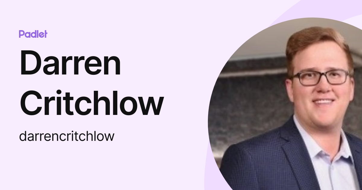 Darren Critchlow (darrencritchlow) profile | Padlet