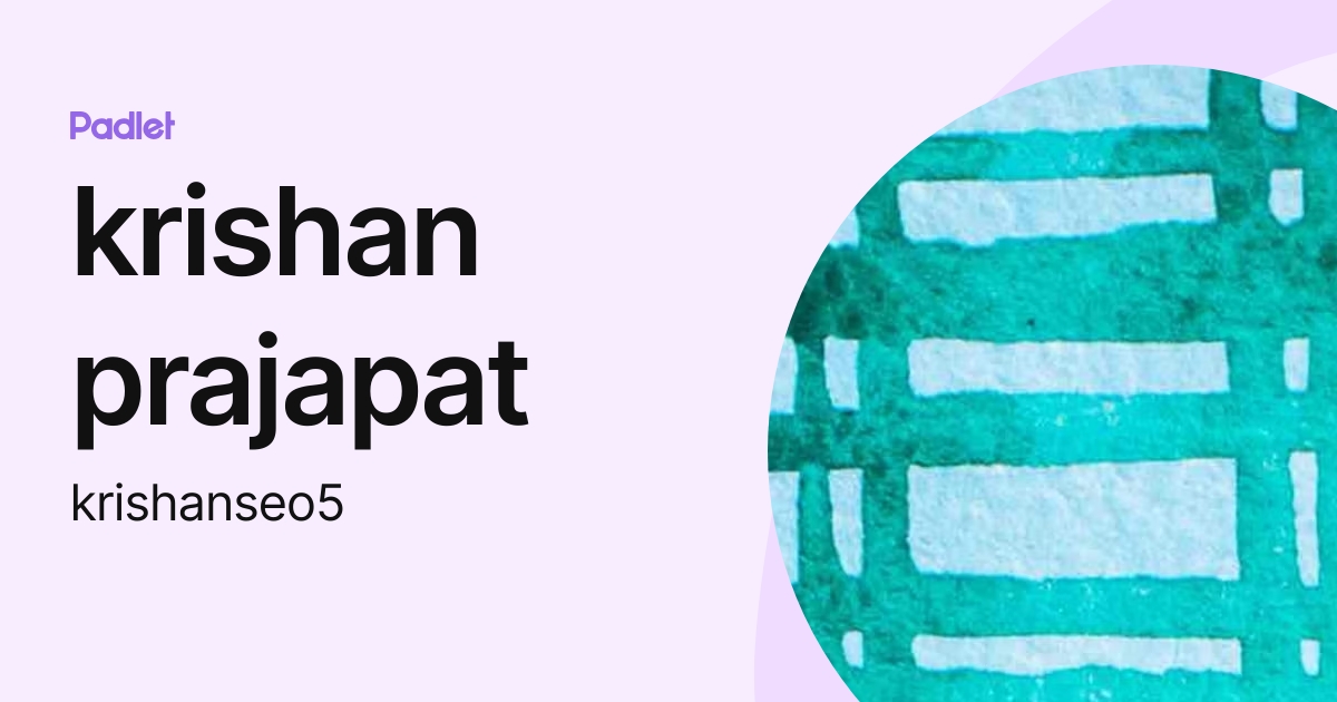krishan prajapat (krishanseo5) profile | Padlet