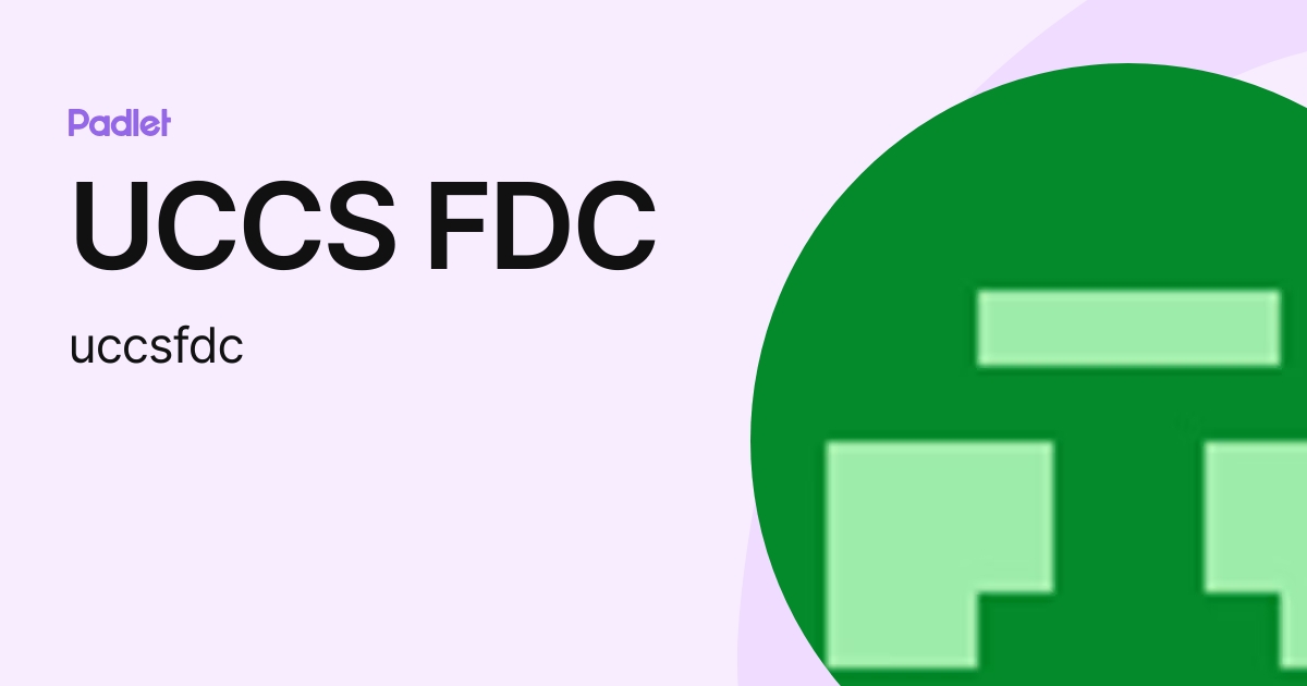 UCCS FDC (uccsfdc) profile | Padlet