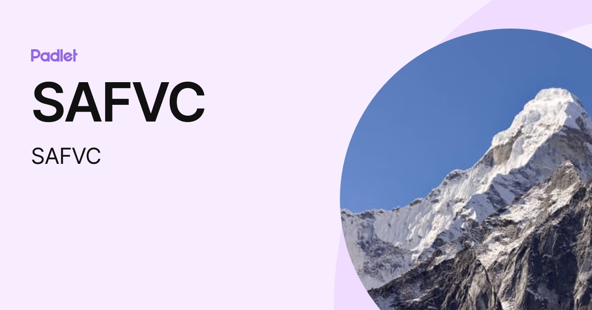 SAFVC (SAFVC) profile | Padlet