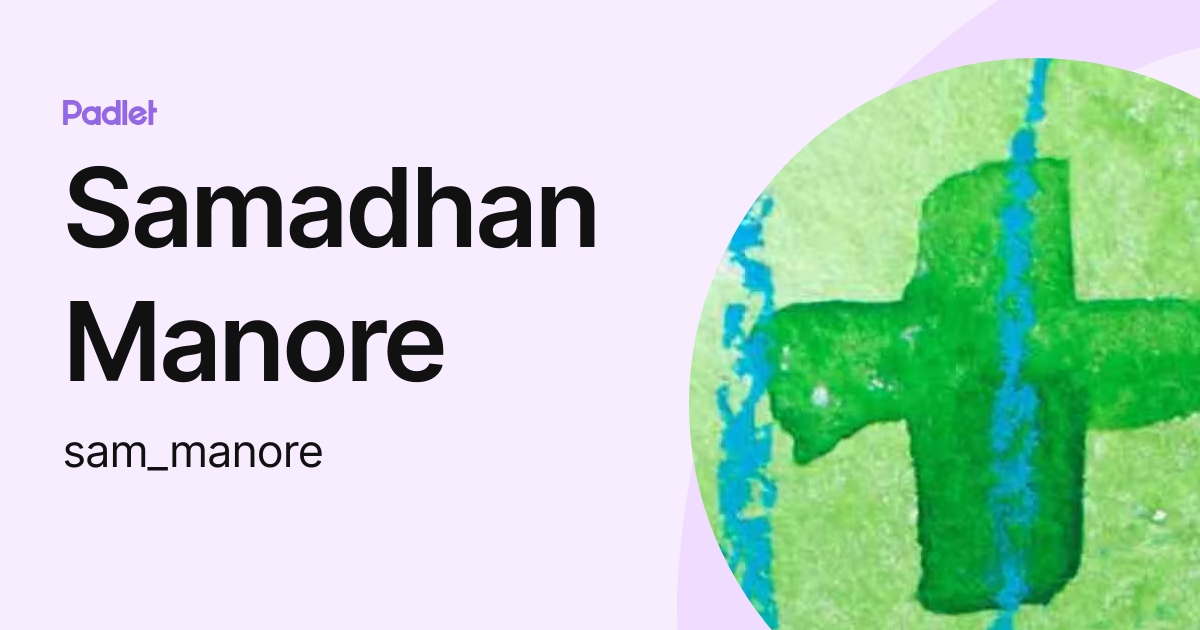 Samadhan Manore (sam_manore) profile | Padlet